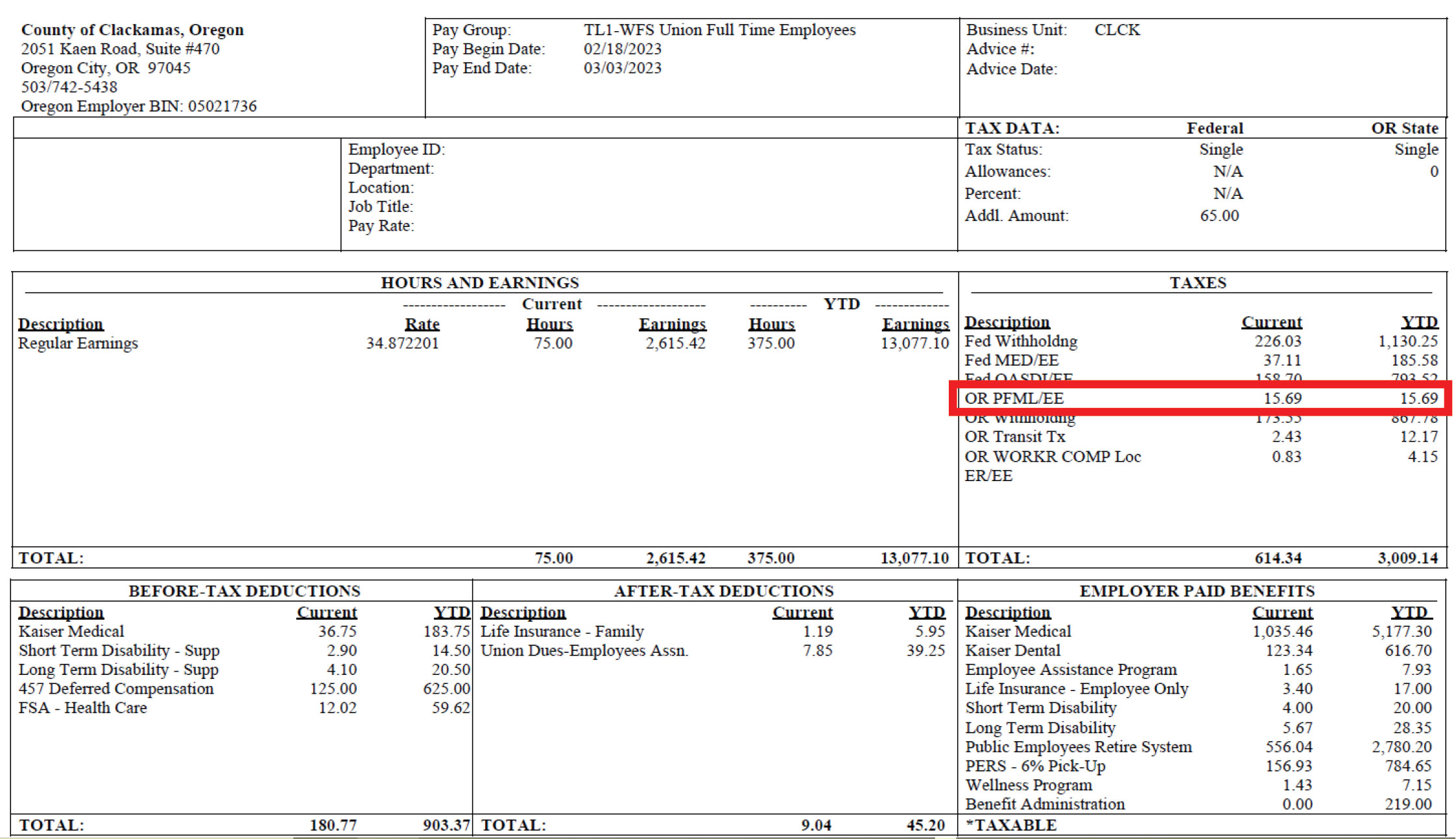 Leave Administration | Clackamas County