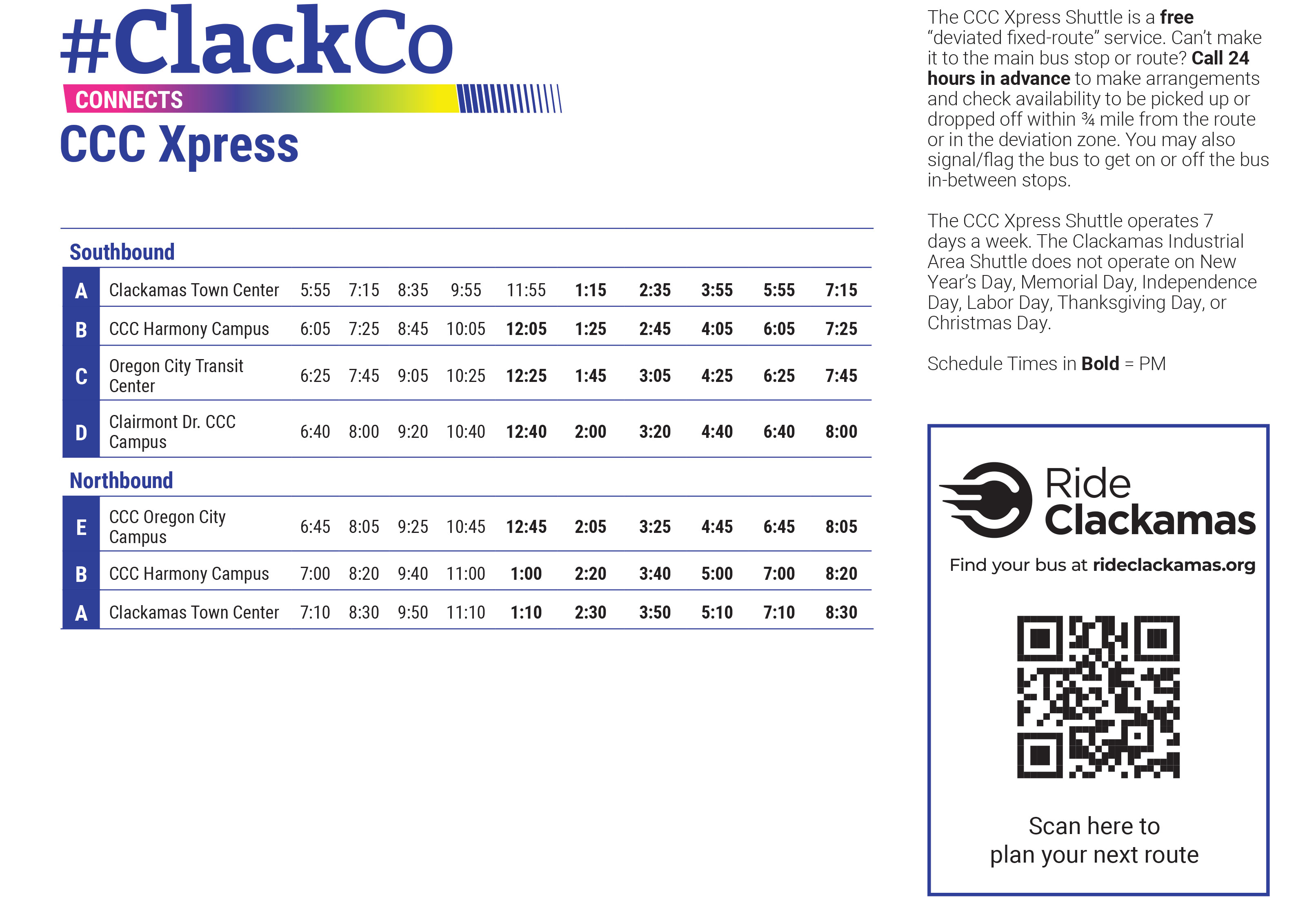 Clackamas County Connects Shuttle Service | Clackamas County